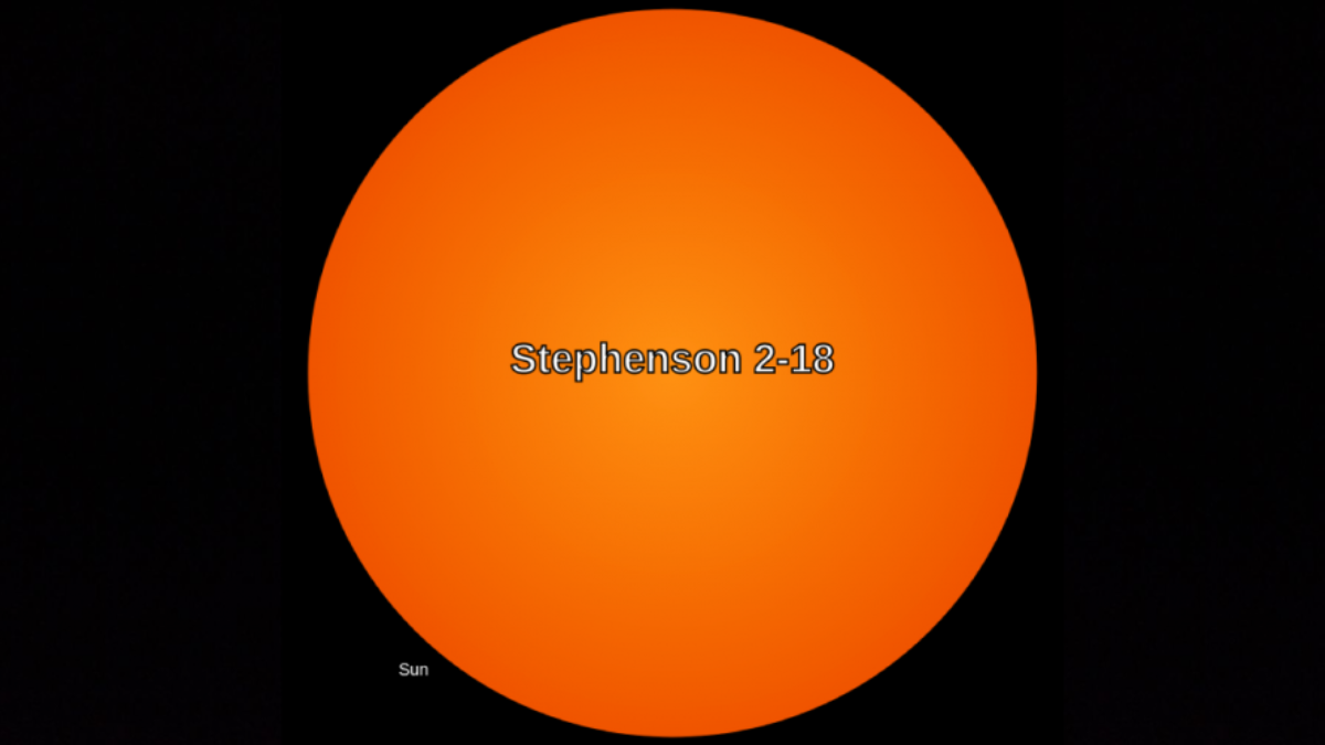 Il Sole paragonato alla stella più grande conosciuta: il video è ...